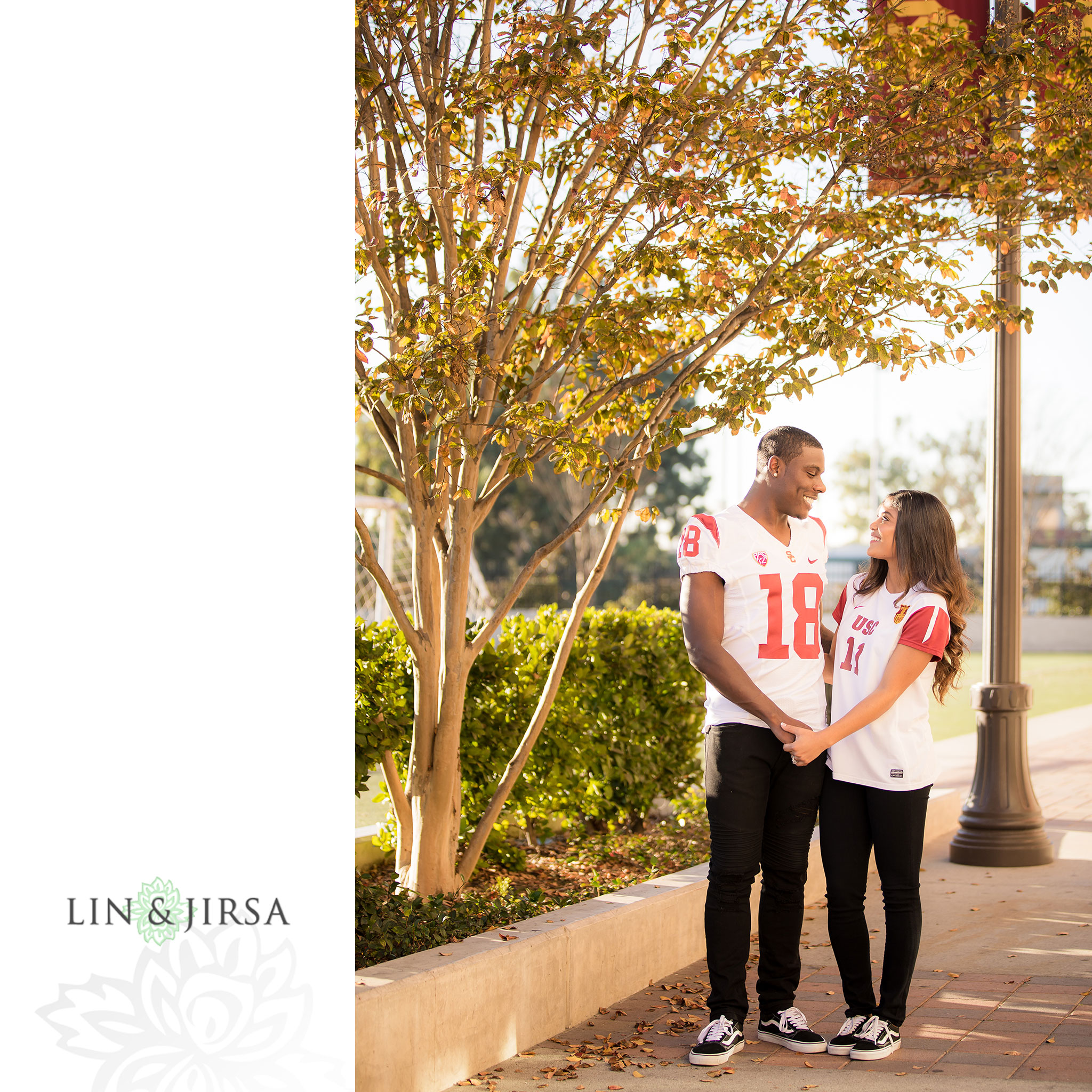 USC Downtown Los Angeles Engagement | Autumn & Dion