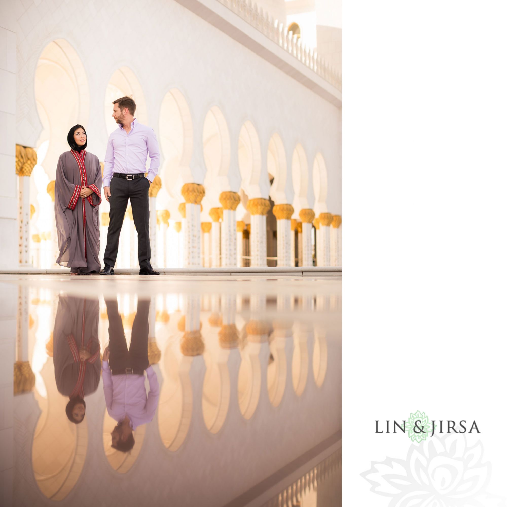 Dubai Sand Desert & Grand Mosque Post-Wedding Session | Ayana & Matthew