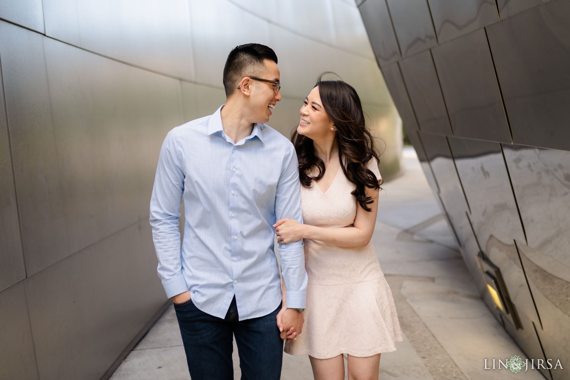 Downtown Los Angeles Engagement | Sandy & Julien